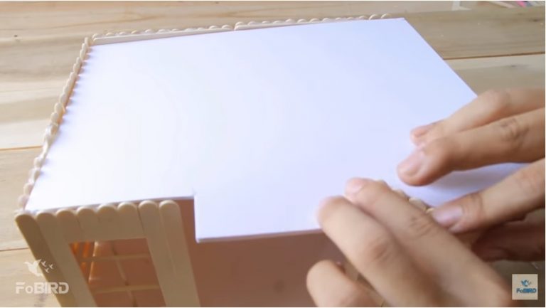 How to make a Popsicle Stick House with Free template