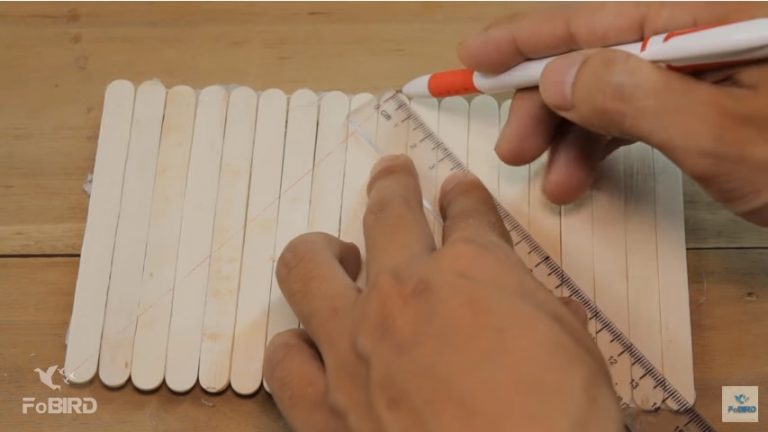 How to make a Popsicle Stick House with Free template