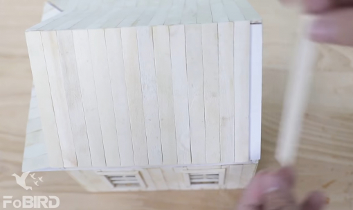 How to make a Popsicle Stick House with Free template
