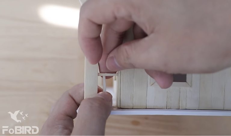How to make a Popsicle Stick House with Free template