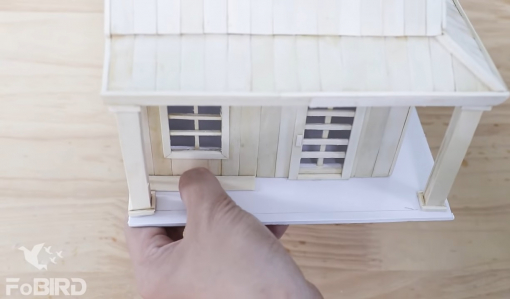 How to make a Popsicle Stick House with Free template
