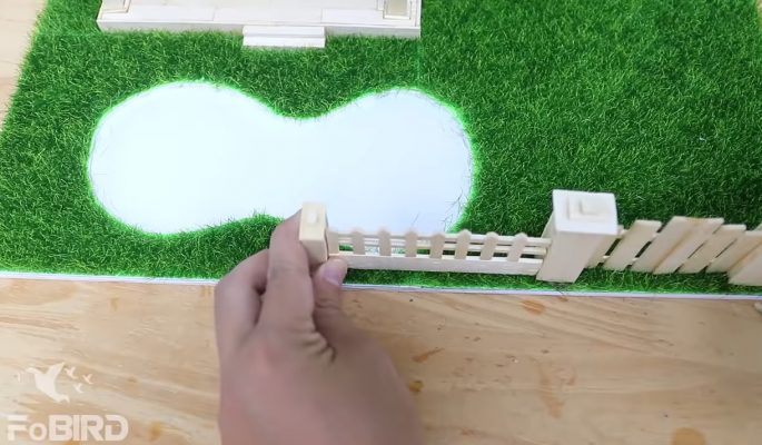 How to make a Popsicle Stick House with Free template