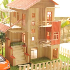 Miniature house Kit - The Modern Mansion House - Fobird