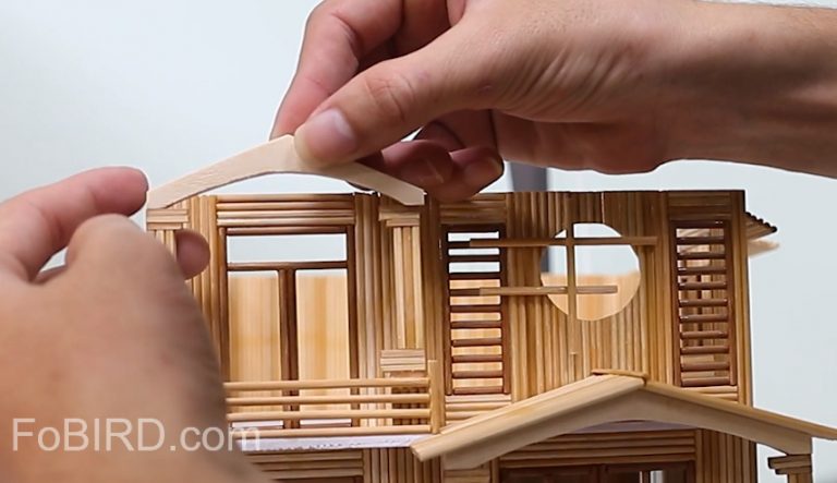 How to make a wooden stick house easily for beginners