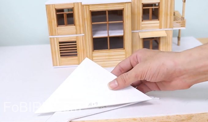 How to make a wooden stick house easily for beginners
