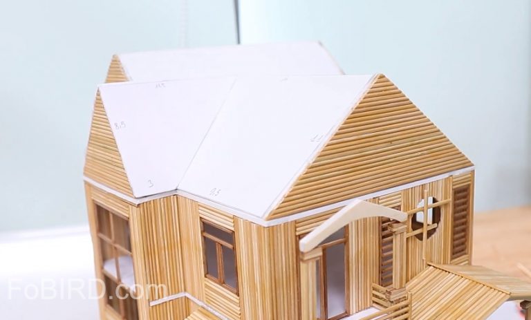 How to make a wooden stick house easily for beginners