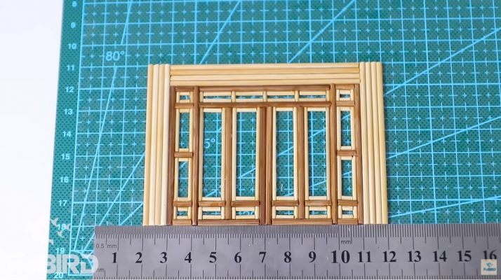 DIY Miniature Modern Mansion house with funitures