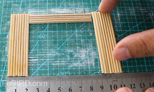 How to make a wooden stick house easily for beginners