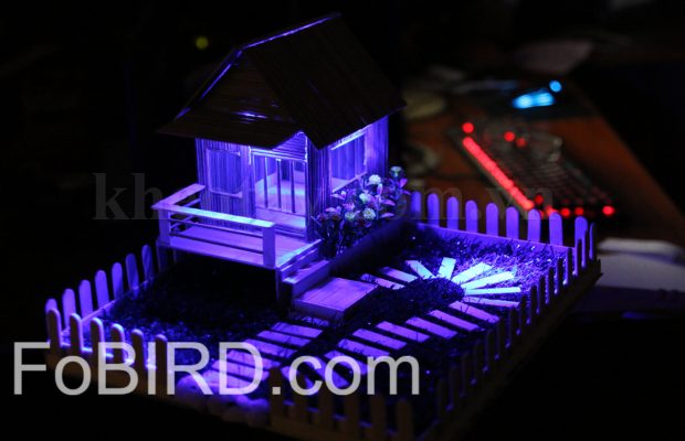 How to make a wooden stick house easily for beginners