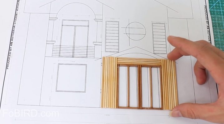 How to make a wooden stick house easily for beginners