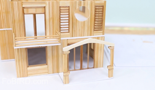 How to make a wooden stick house easily for beginners