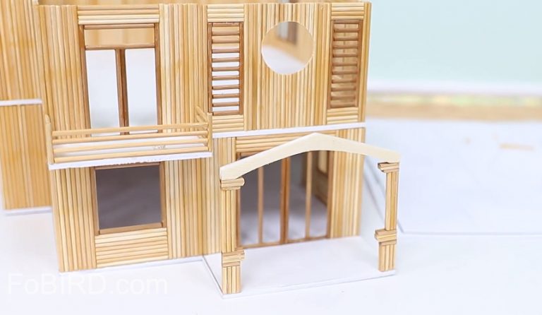 How to make a wooden stick house easily for beginners