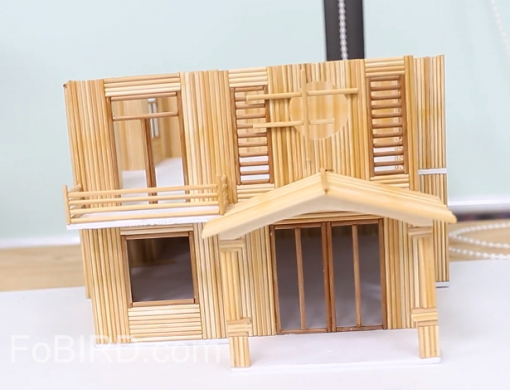 How to make a wooden stick house easily for beginners