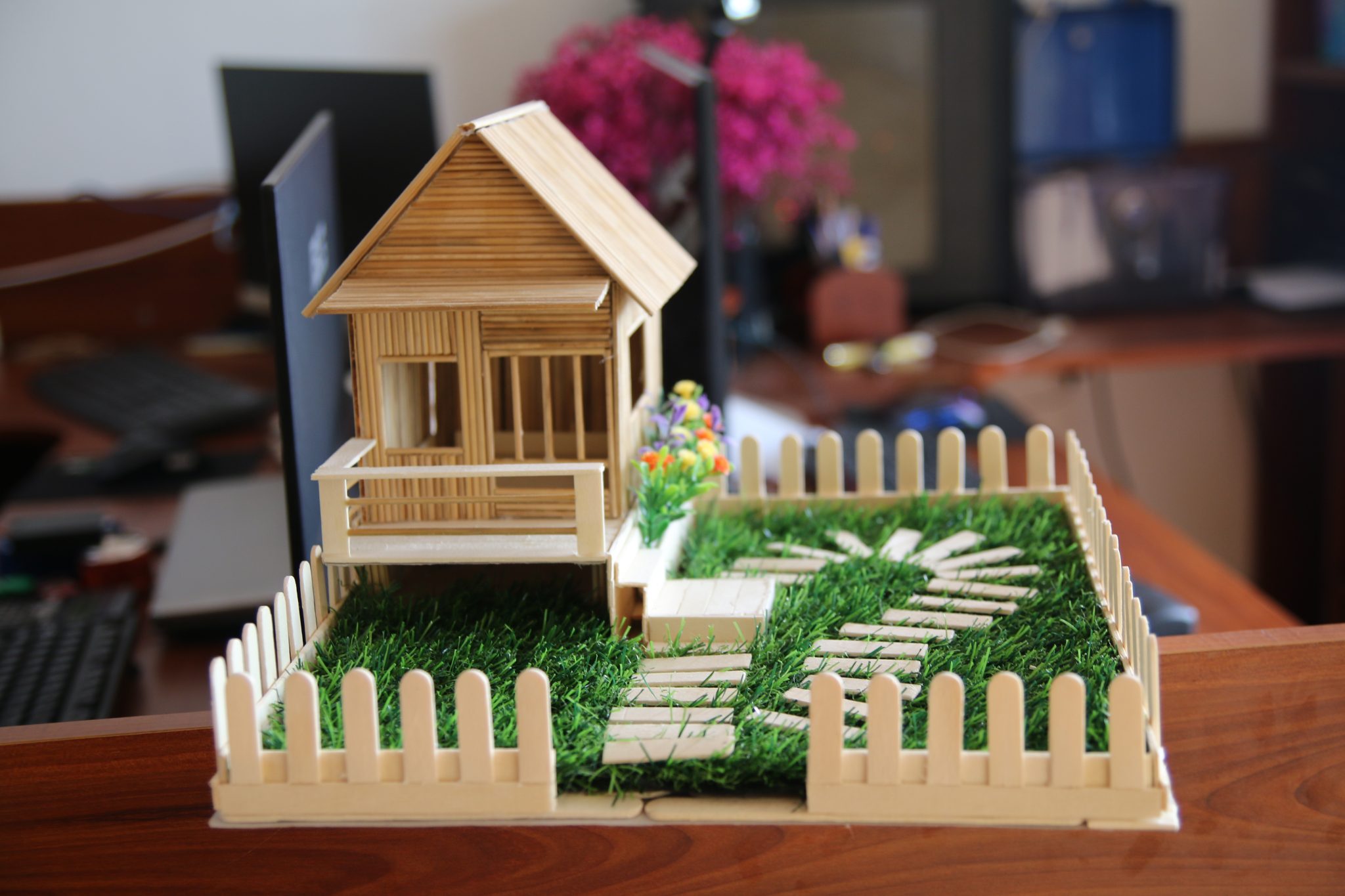 How to make a wooden stick house easily for beginners