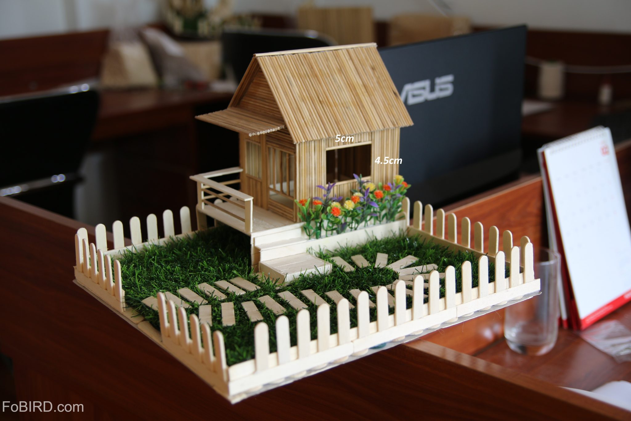 How to make a wooden stick house easily for beginners