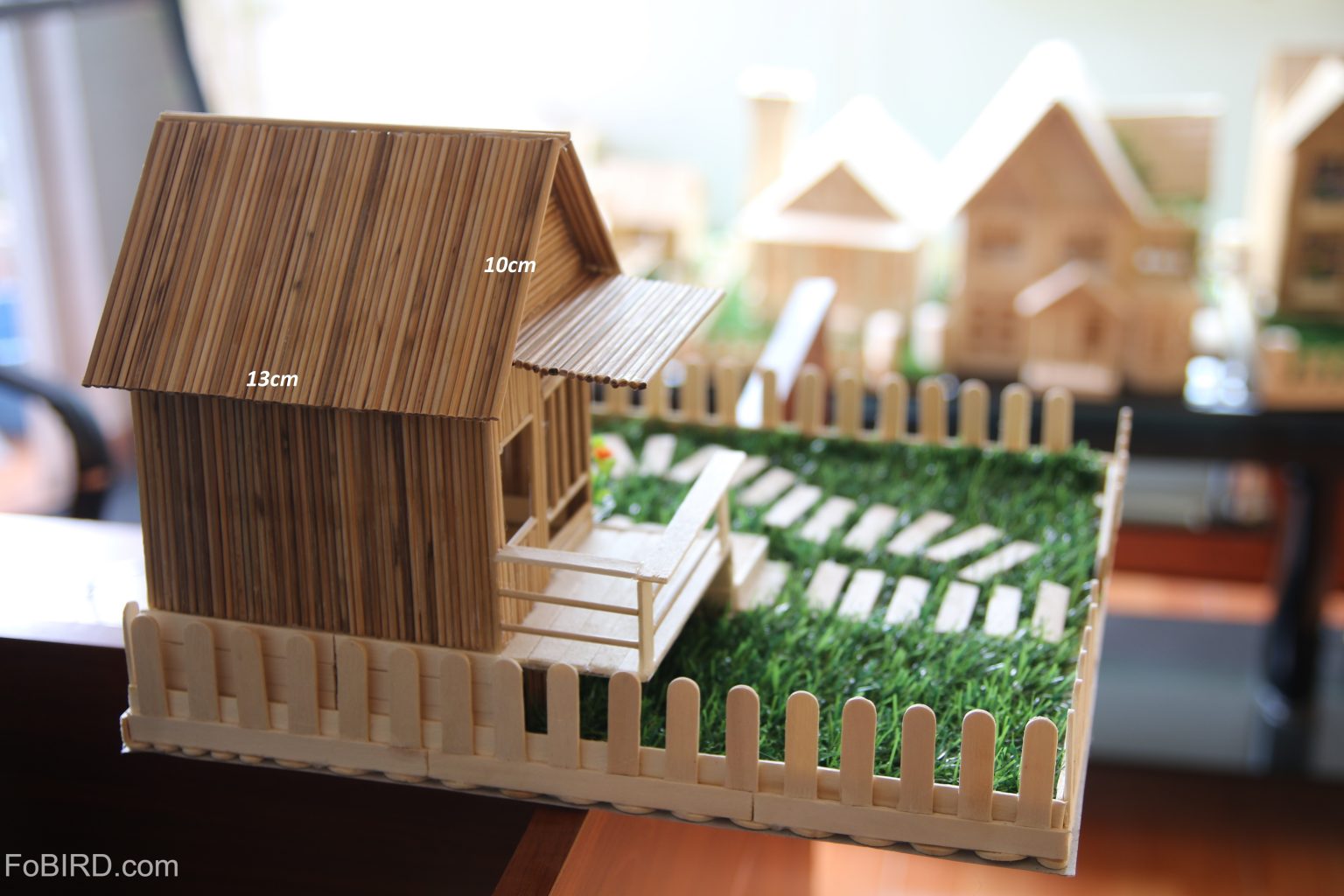 How to make a wooden stick house easily for beginners