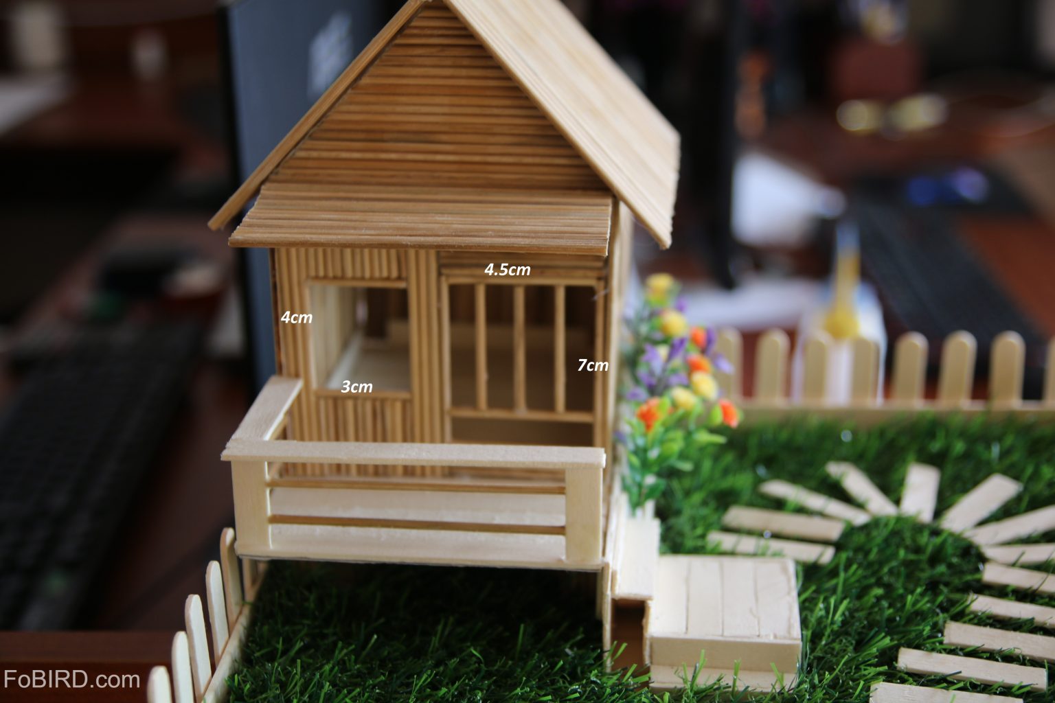 How to make a wooden stick house easily for beginners