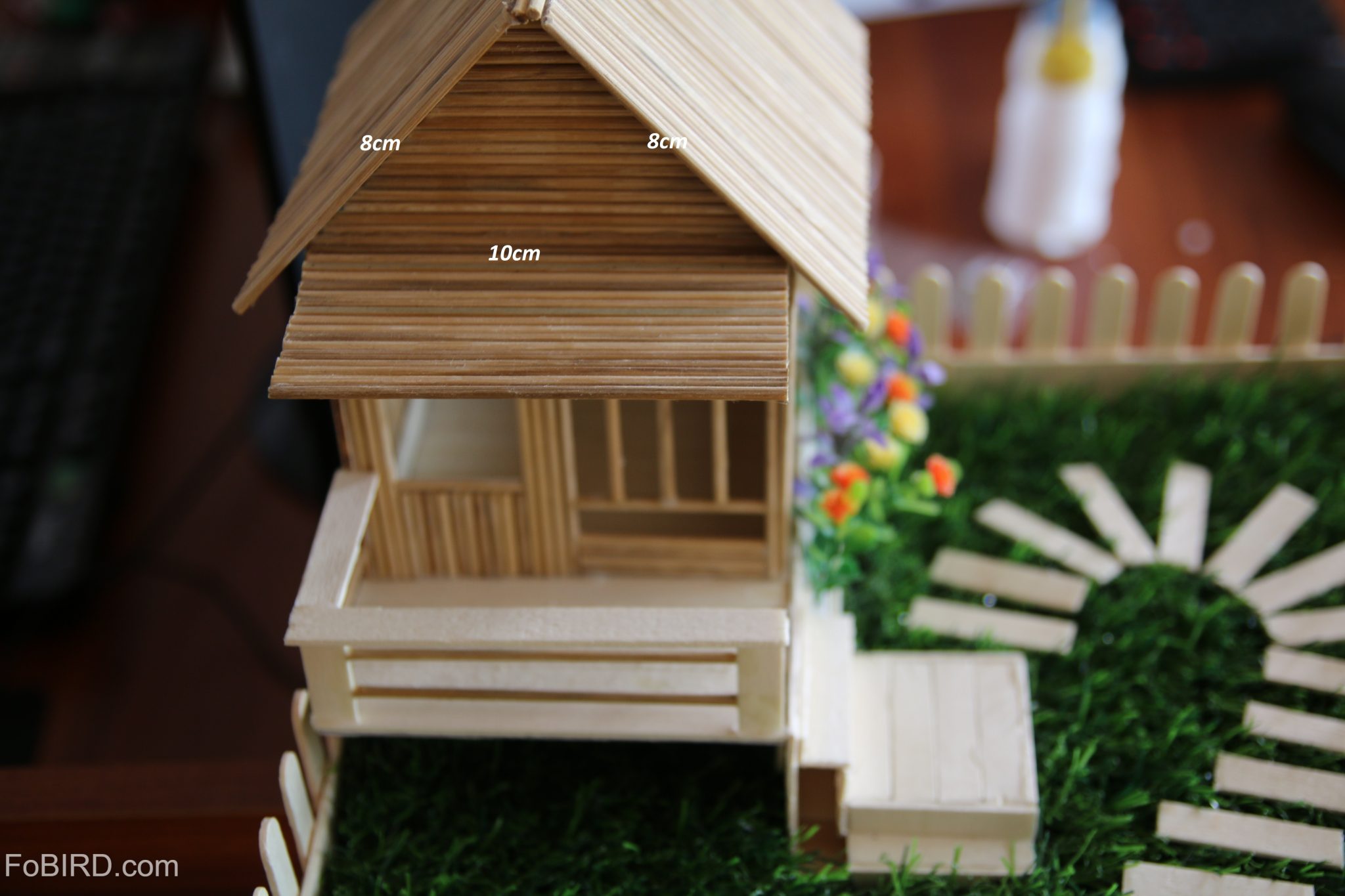 How to make a wooden stick house easily for beginners