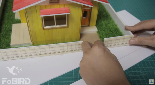 How to make a Popsicle Stick House with Free template