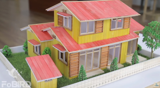 How to make a Popsicle Stick House with Free template