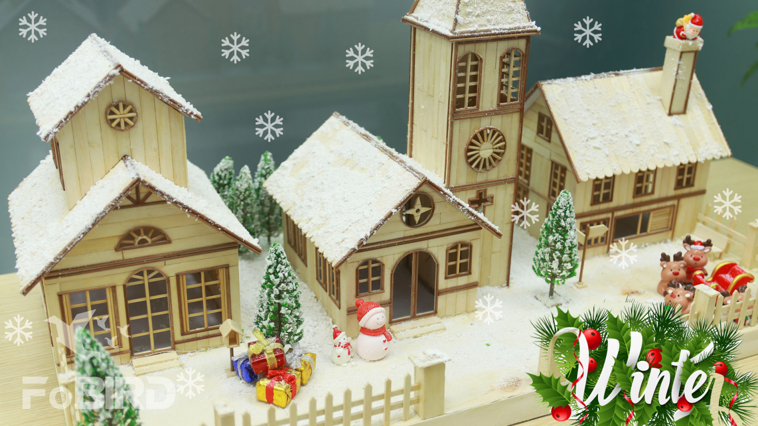 How to make a Popsicle Stick House with Free template